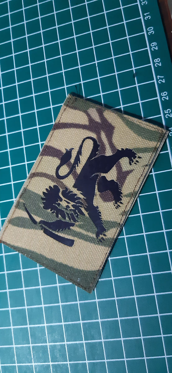 Rhodesian Lion & Tusk Laser cut IR Patch – Vajra Concepts