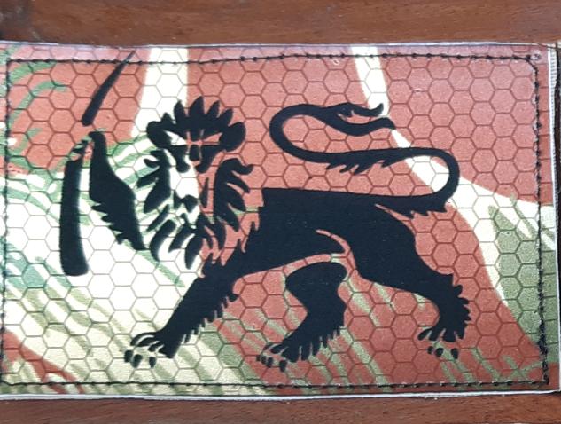 Rhodesian Lion and Tusk Printed IR Reflective Patch – Vajra Concepts